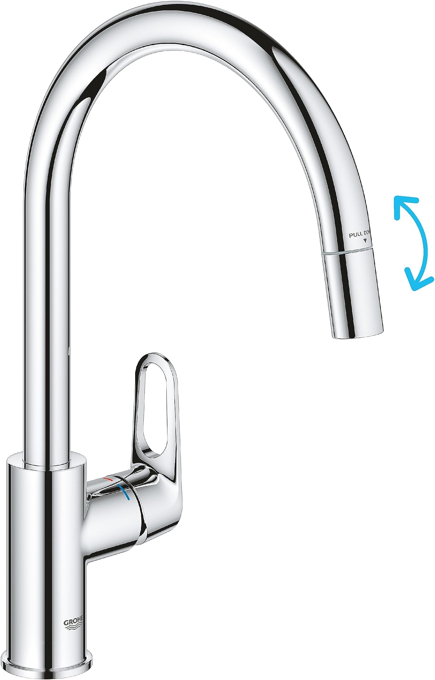 GROHE Start Loop QuickFix - Extendable Kitchen Mixer Tap with Pull-Out ...