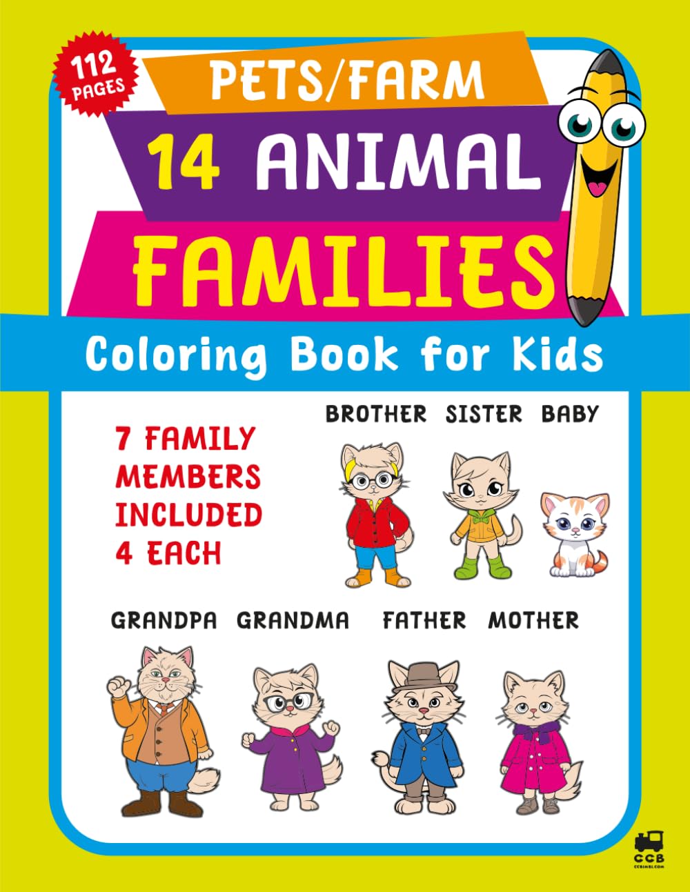 Buy Simple Coloring Book, Pts and FARM Animal Families for Toddlers ...