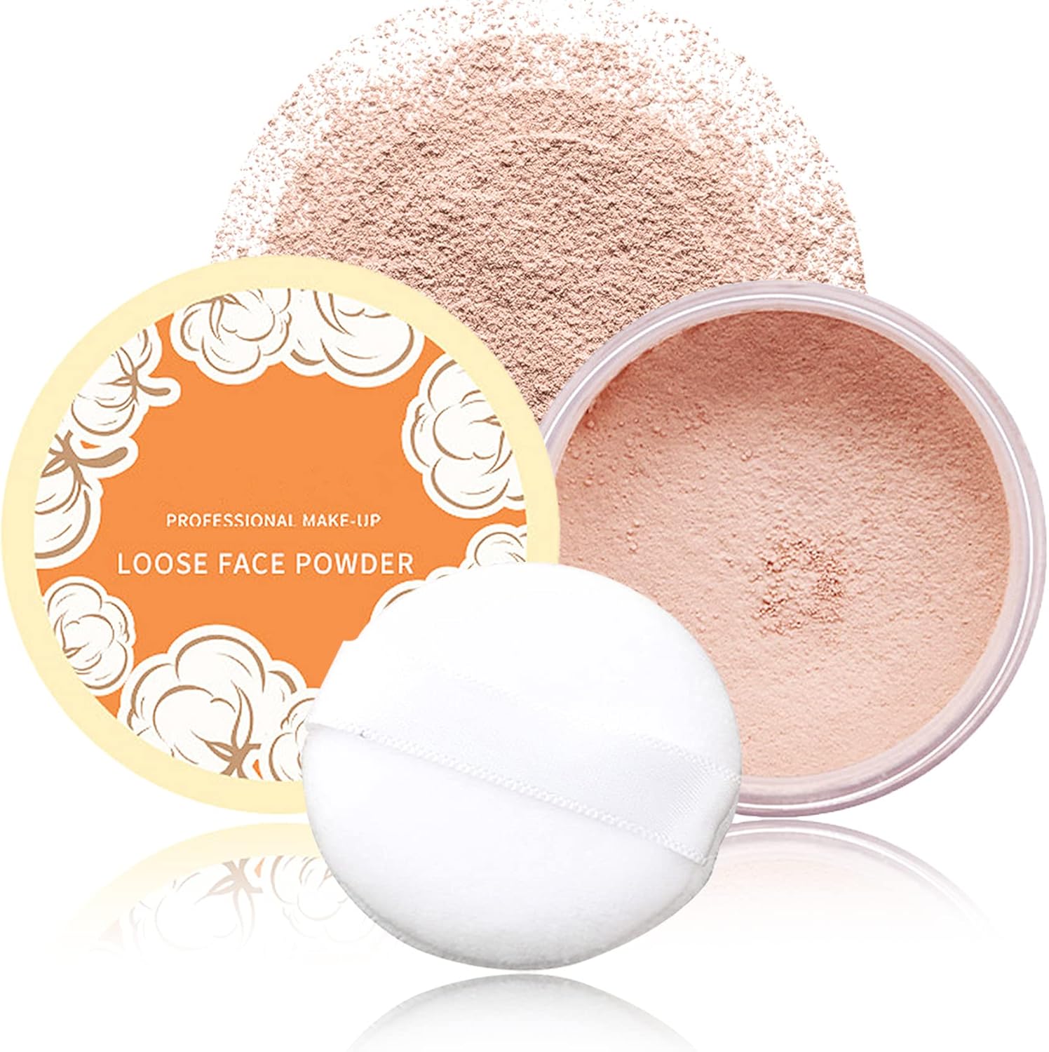 Loose Face Powder,Oil Control Loose Face Setting Powder Matte Flawless ...