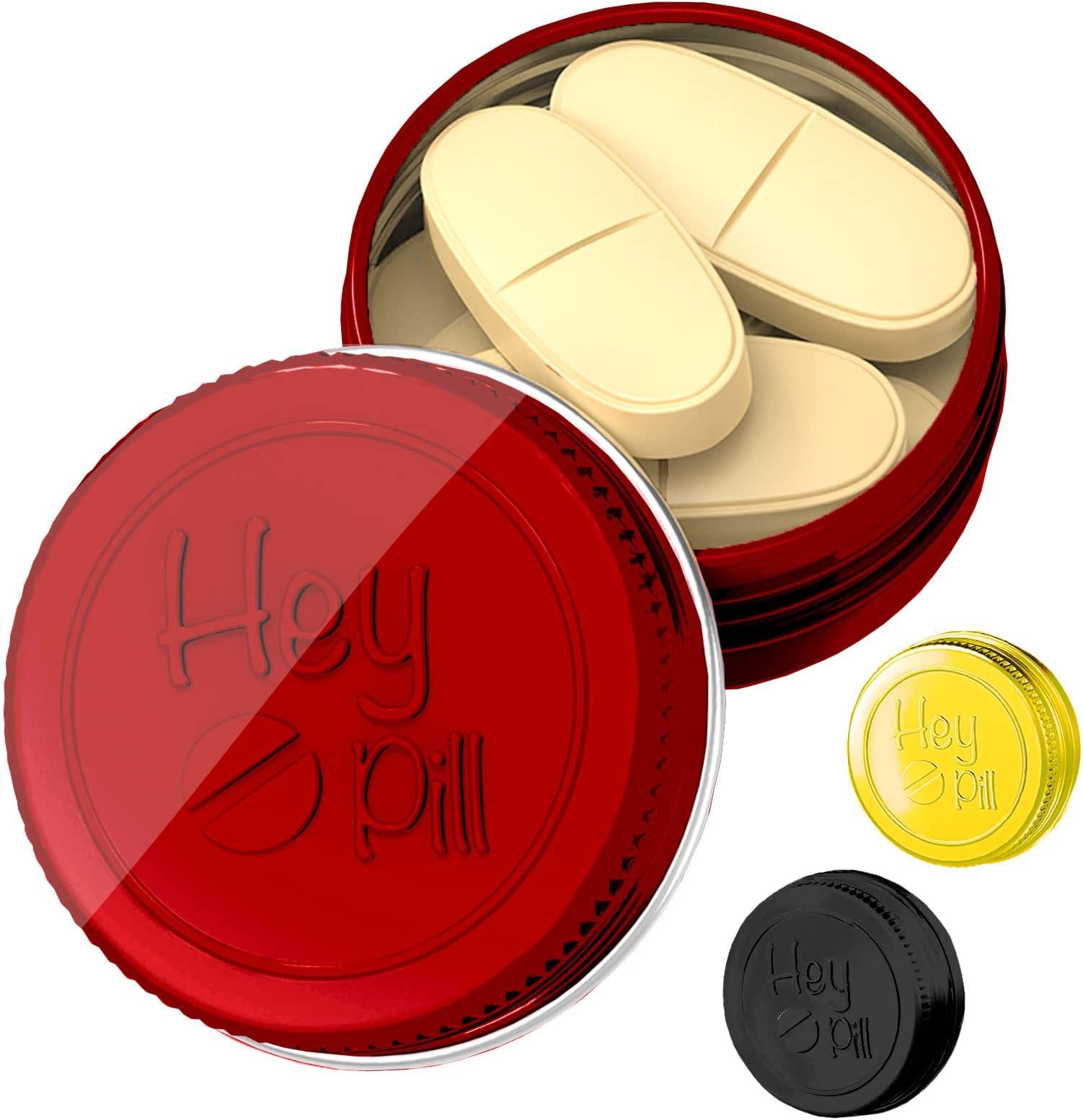 Amazon.com: Extra Small Pocket Pill Case(3 Pack), ADHYRO Aluminum Mini ...