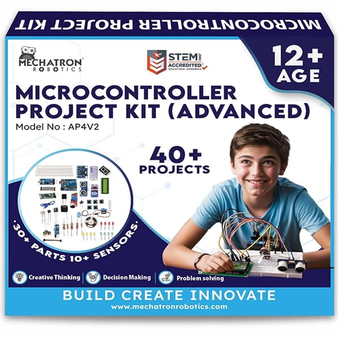 Buy Mechatron Robotics 40+ Projects Microcontroller Coding Kit (AP4V2 ...