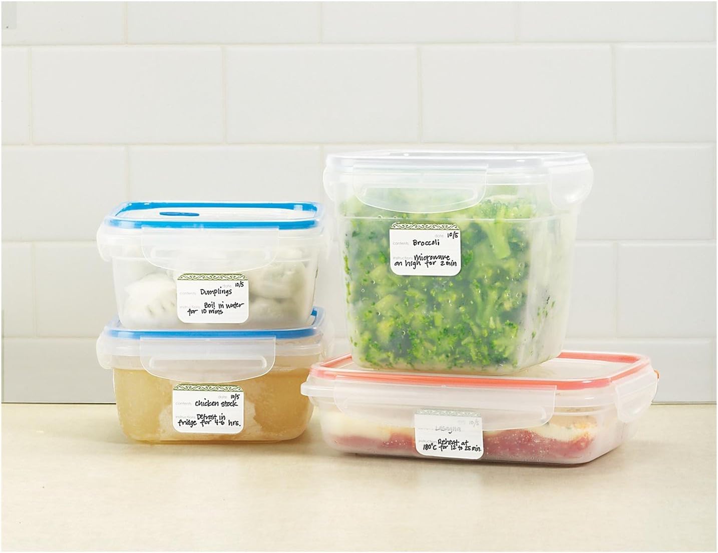 L LIKED Dissolvable Label Shelf Life for Food Rotation Use by Stickers ...
