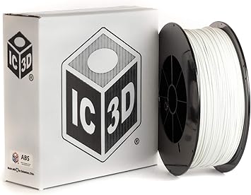 Review IC3D White 2.85mm ABS 3D Printer Filament - 2.5kg Spool ...