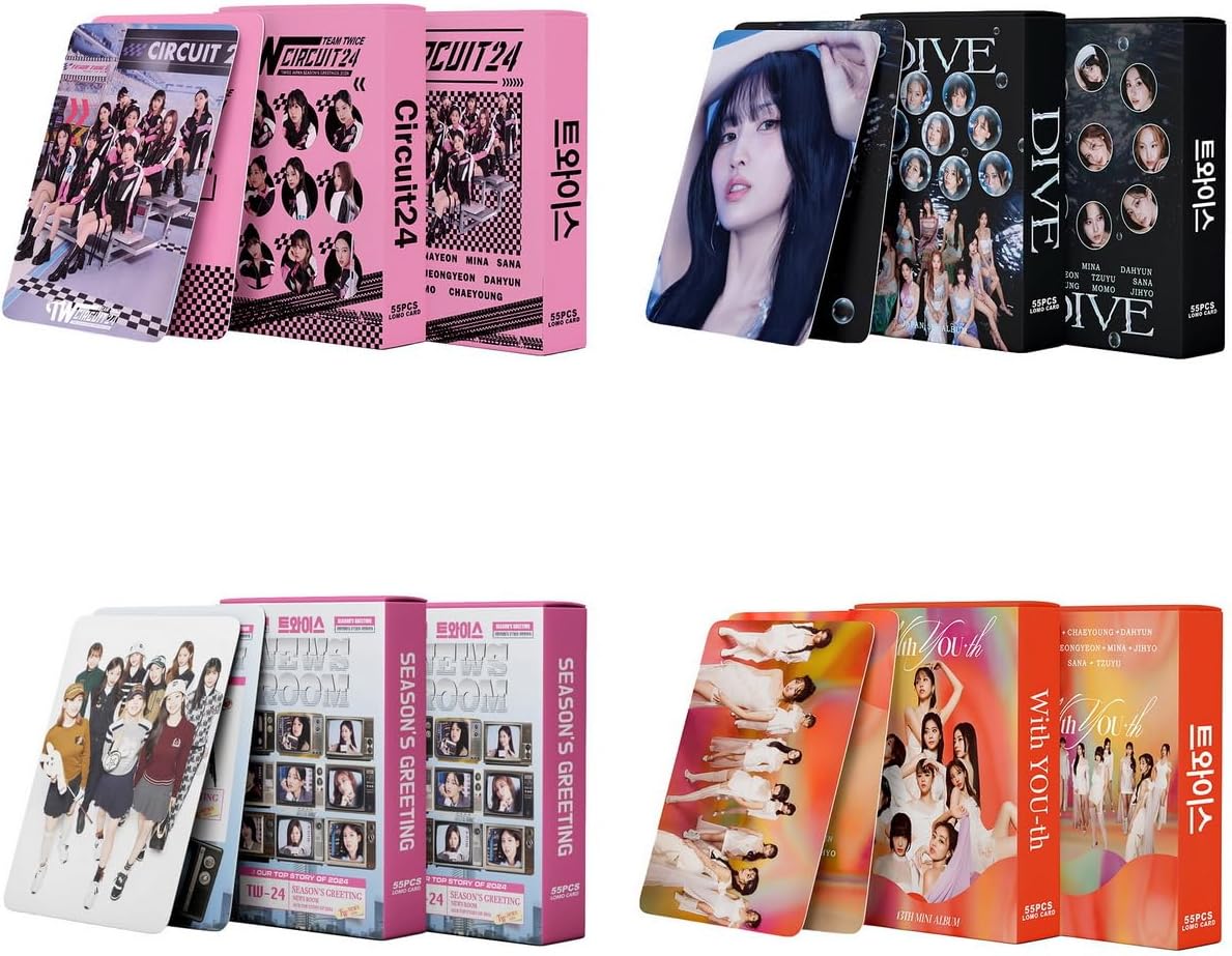 Amazon.com: 4Pcak/220Pcs Once Photocards Lomo Cards Set Album Photo ...