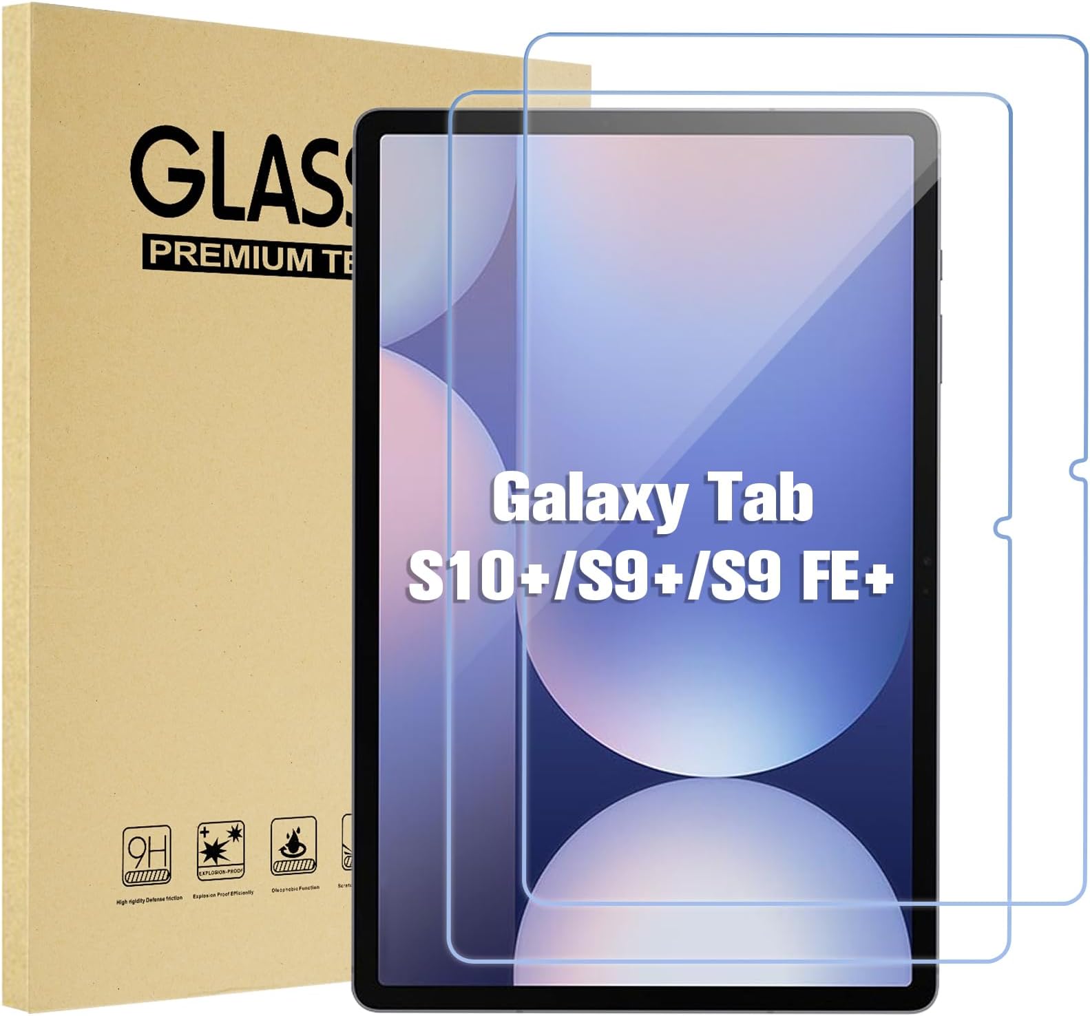 ProCase 2 Pack Screen Protectors for Galaxy Tab S10+ Plus 2024/Tab S9 ...