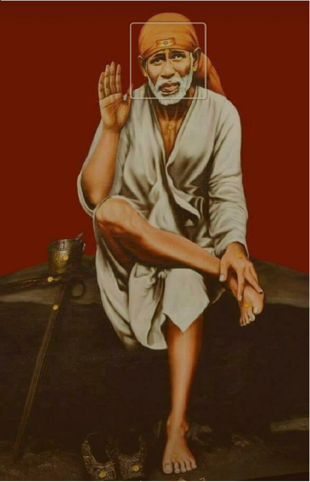 Samriddhi Vinyl Gloss Laminated Shirdi Sai Baba Painting Poster For ...