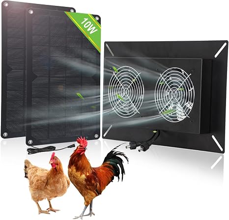 Amazon.com: DC HOUSE 20W Solar Powered Dual Metal Shell Exhaust Fan Kit ...
