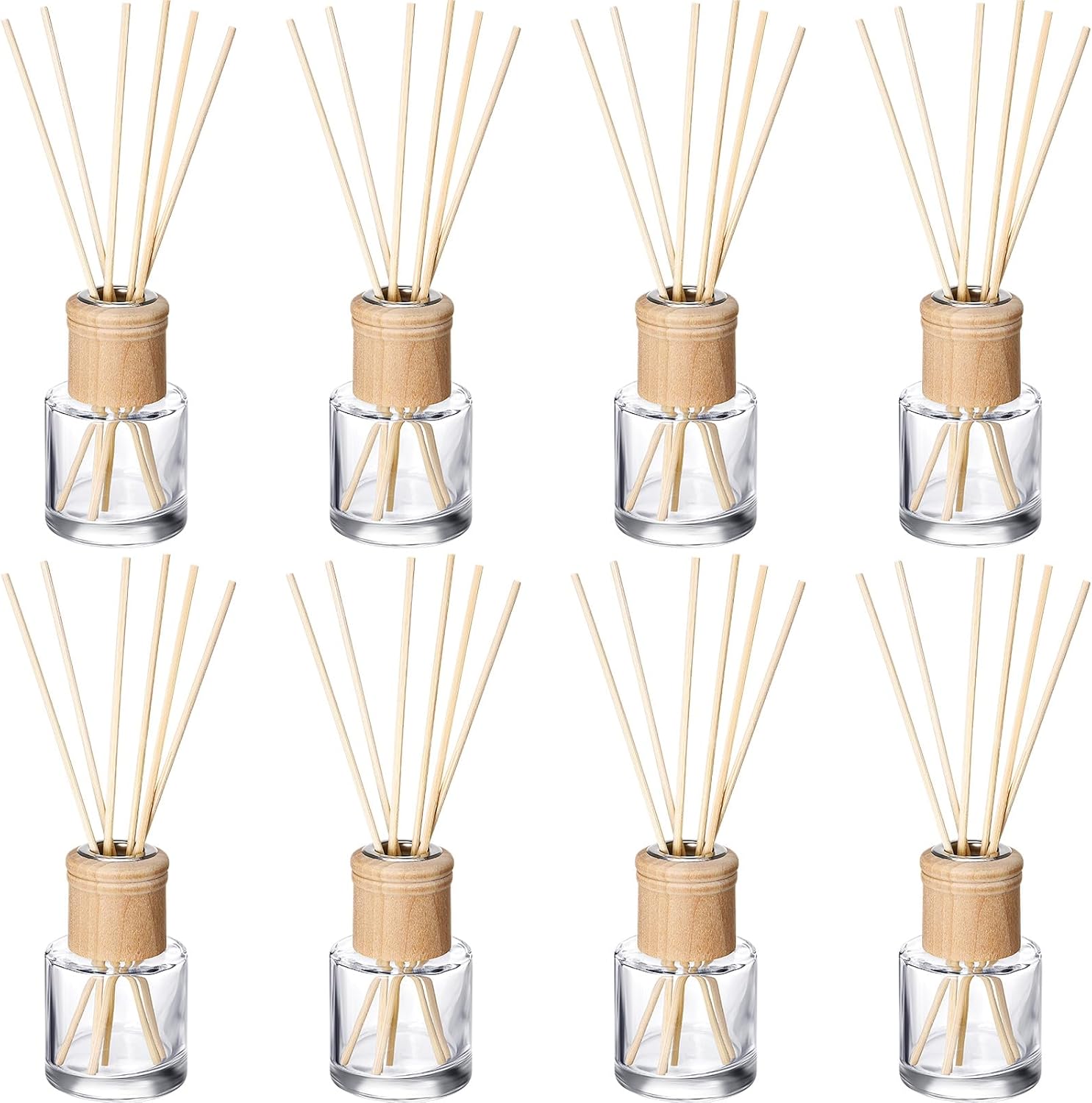 Amazon.com: Roshtia 8 Set Reed Diffuser Bottle Empty Refillable ...
