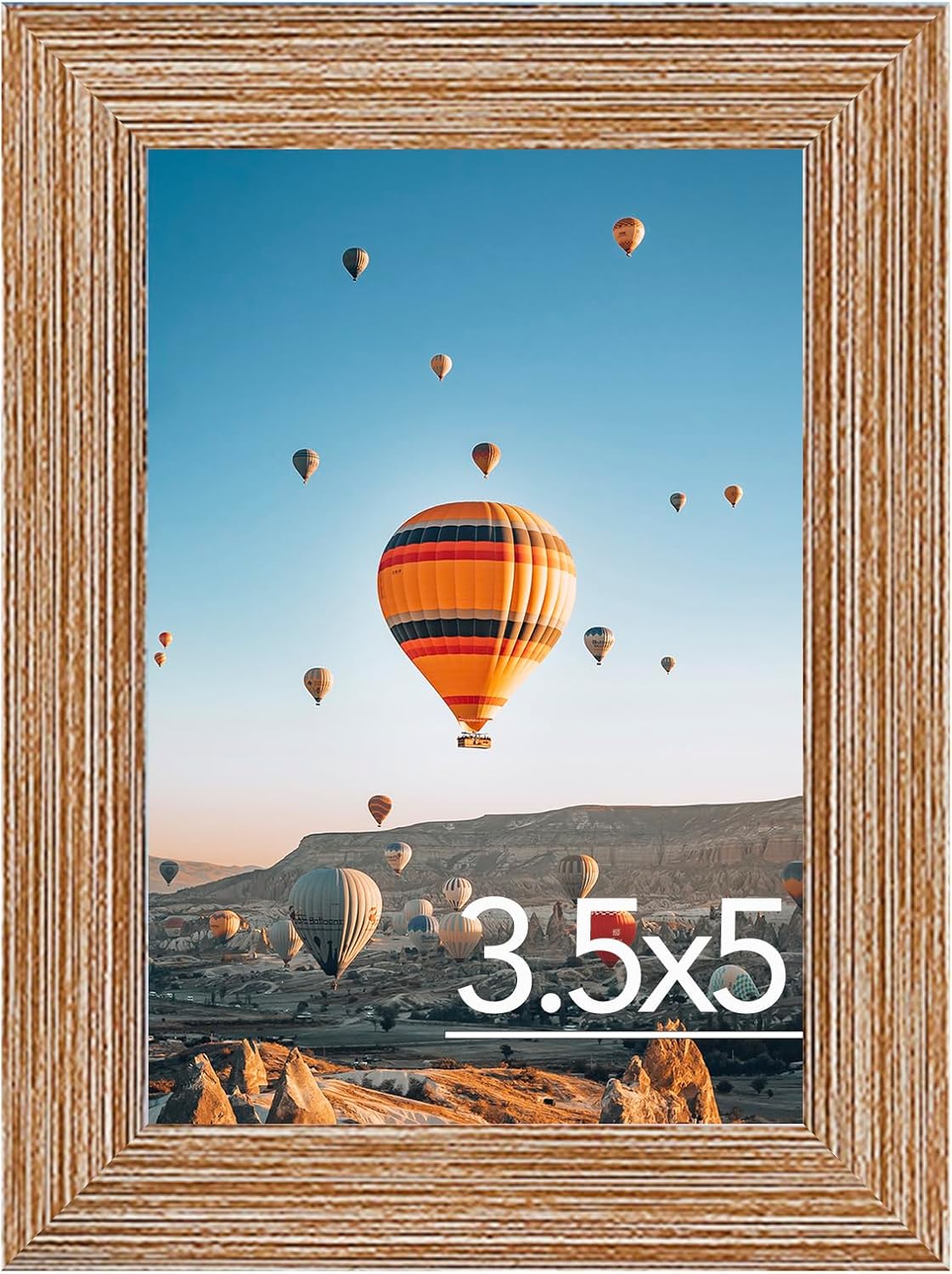 Amazon.com - JCJMY 3.5x5 Picture Frame Rustic Brown for Wall or ...