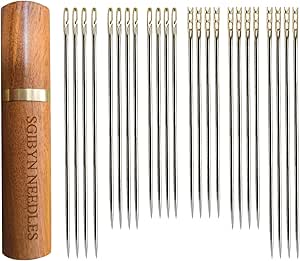 Amazon.com: SGIBYN 24 Pack Threading Needles, 3 Sizes Stainless Steel ...