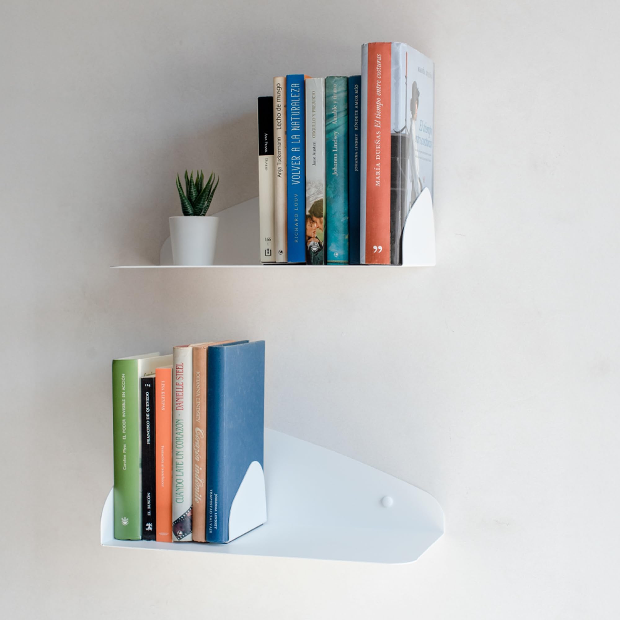 Home3000 étagère à Livres Invisible avec 4 Compartiments Blanc Jusqu'à ...