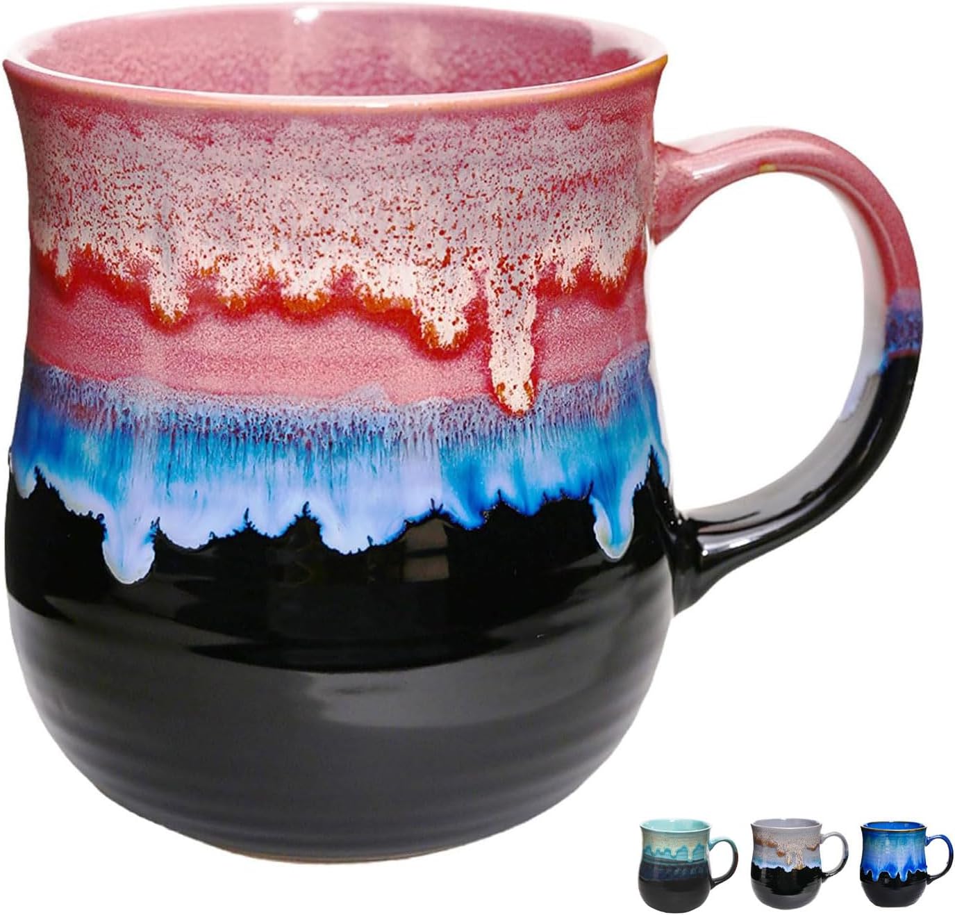 Arawat Large Mug 600ML Tea Mugs Jumbo Ceramic Cappuccino Mugs Big Jumbo ...