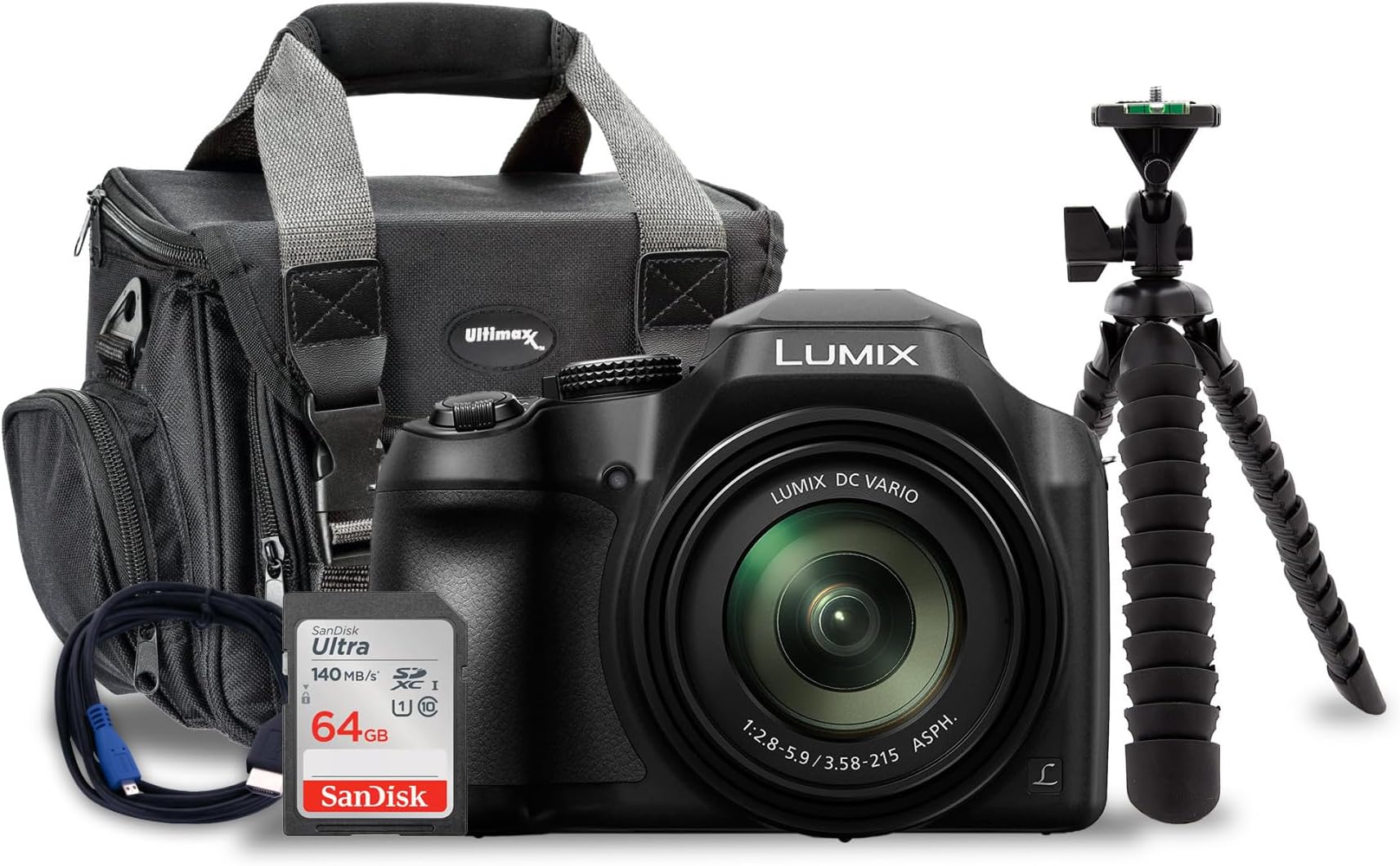 Amazon.com : Panasonic LUMIX FZ1000 4K Point and Shoot Camera, 16X LEICA DC VARIO-ELMARIT F2.8-4 ...