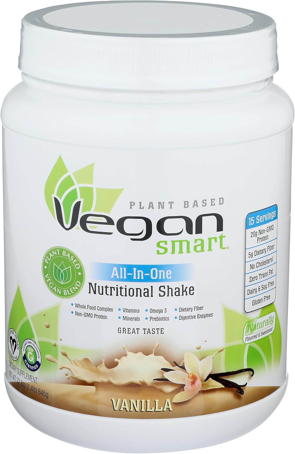 Amazon.com: Vegansmart Naturade Plant Based Vegan Protein Powder - All-in-One Nutritional Shake ...