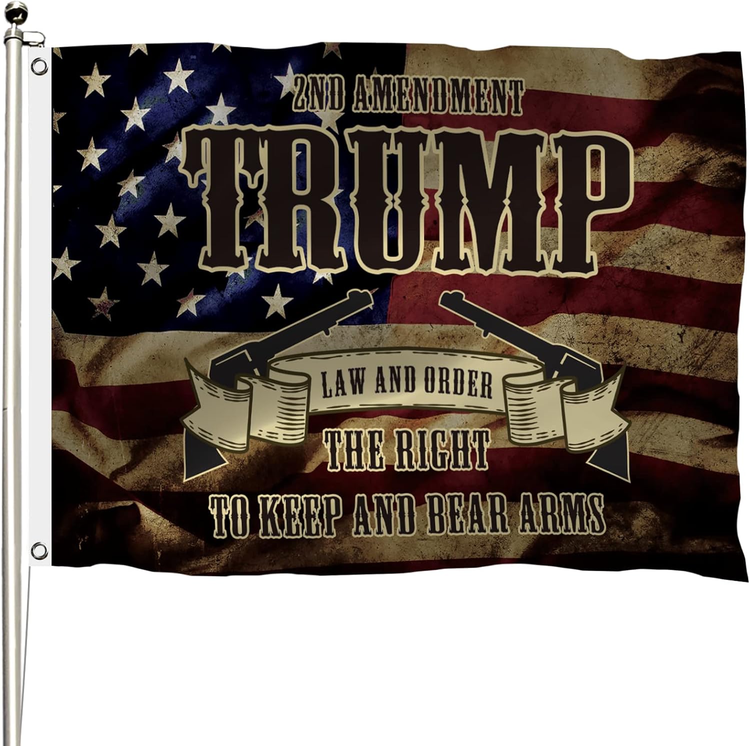 Amazon.com : QSUM Trump 2024 Flag, 3x5 Feet Trump Flag Banner with Two ...