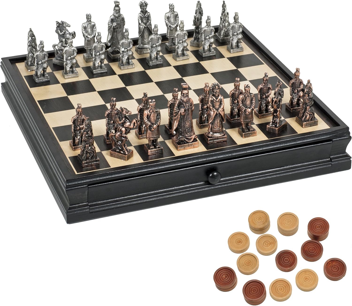 Amazon.com: WE Games Unique Luxury Wooden Chess Set - Chinese Qin ...