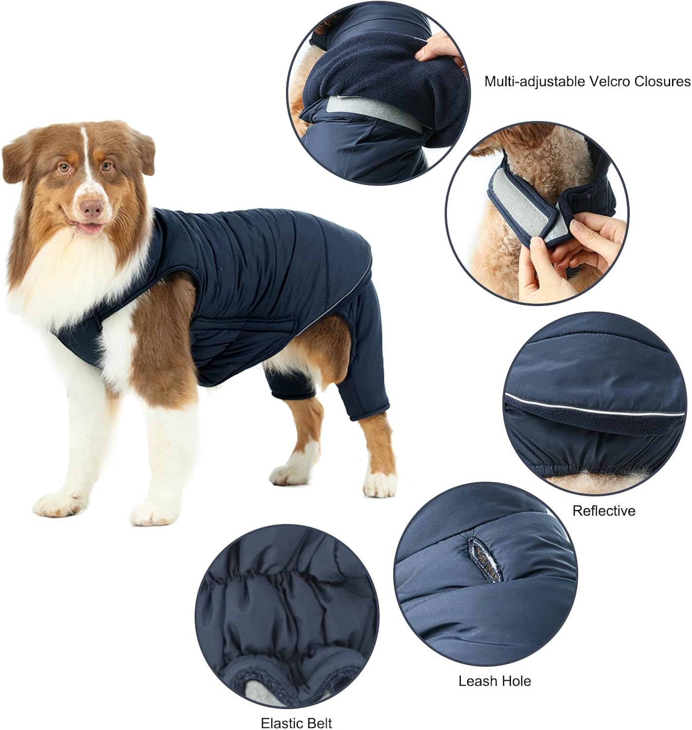BICOPET Weatherbeeta – Abrigos de invierno para perros pequeños, de cuerpo completo, chaquetas ...