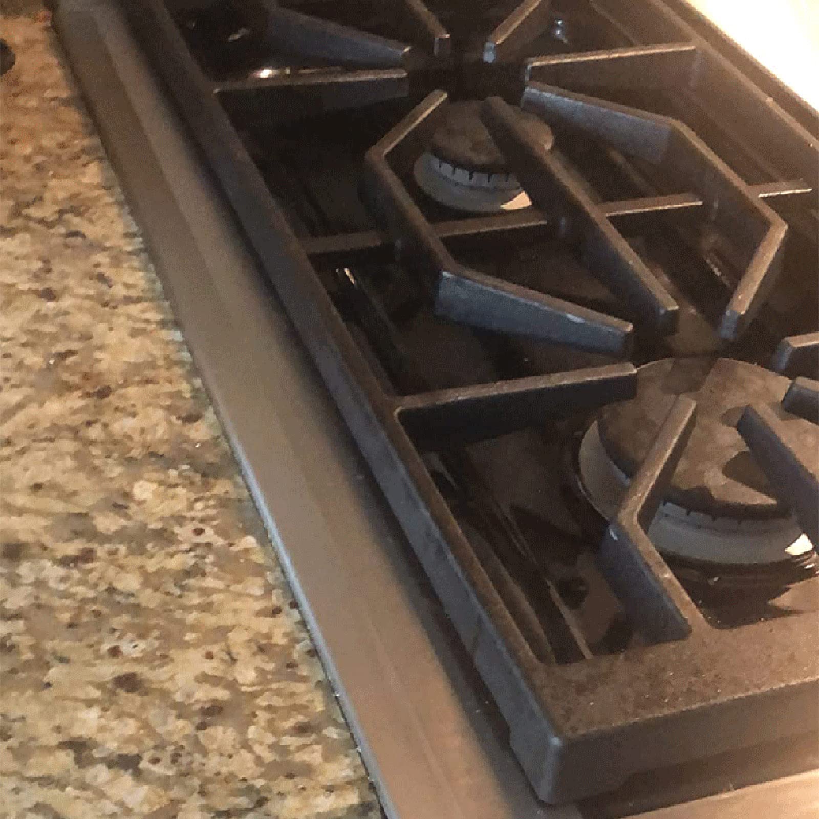 Adjustable Gap Cover 2-Pack Stainless Steel Stove Gap Covers ...