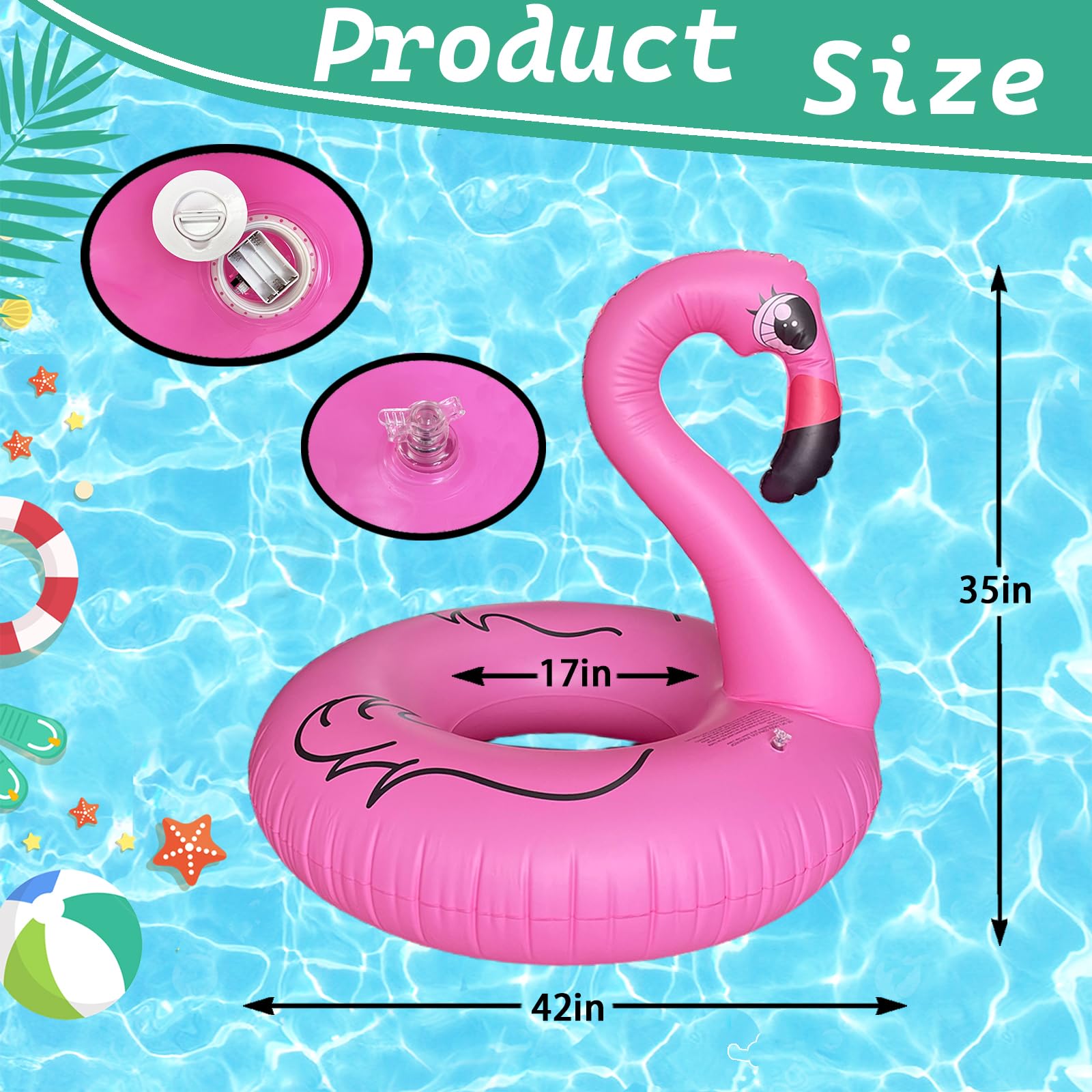 Small Flamingo Pool Float Pool Party Beach Floaty, Summer Pool Lounge ...
