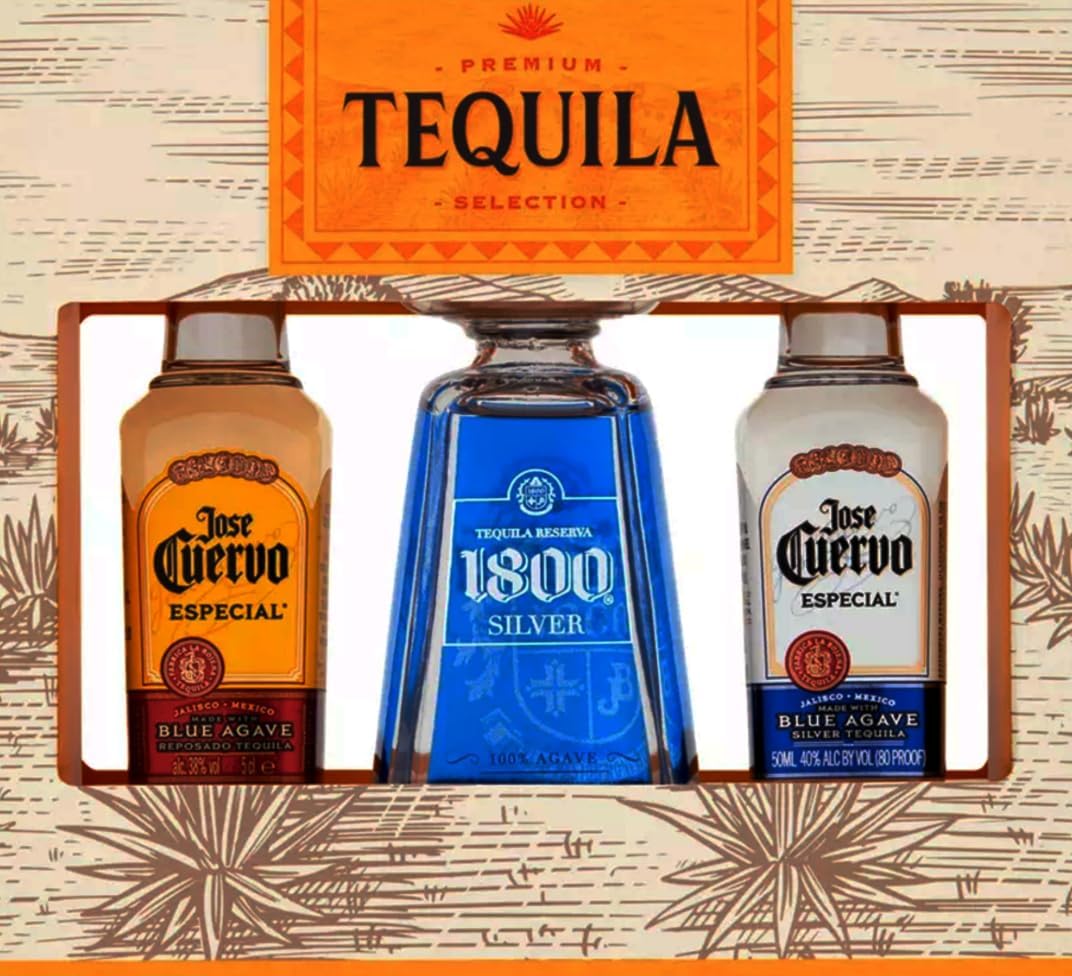 Premium Selection Tequila Gift Set - 3 x 5cl Flavoured Tequila Jose ...