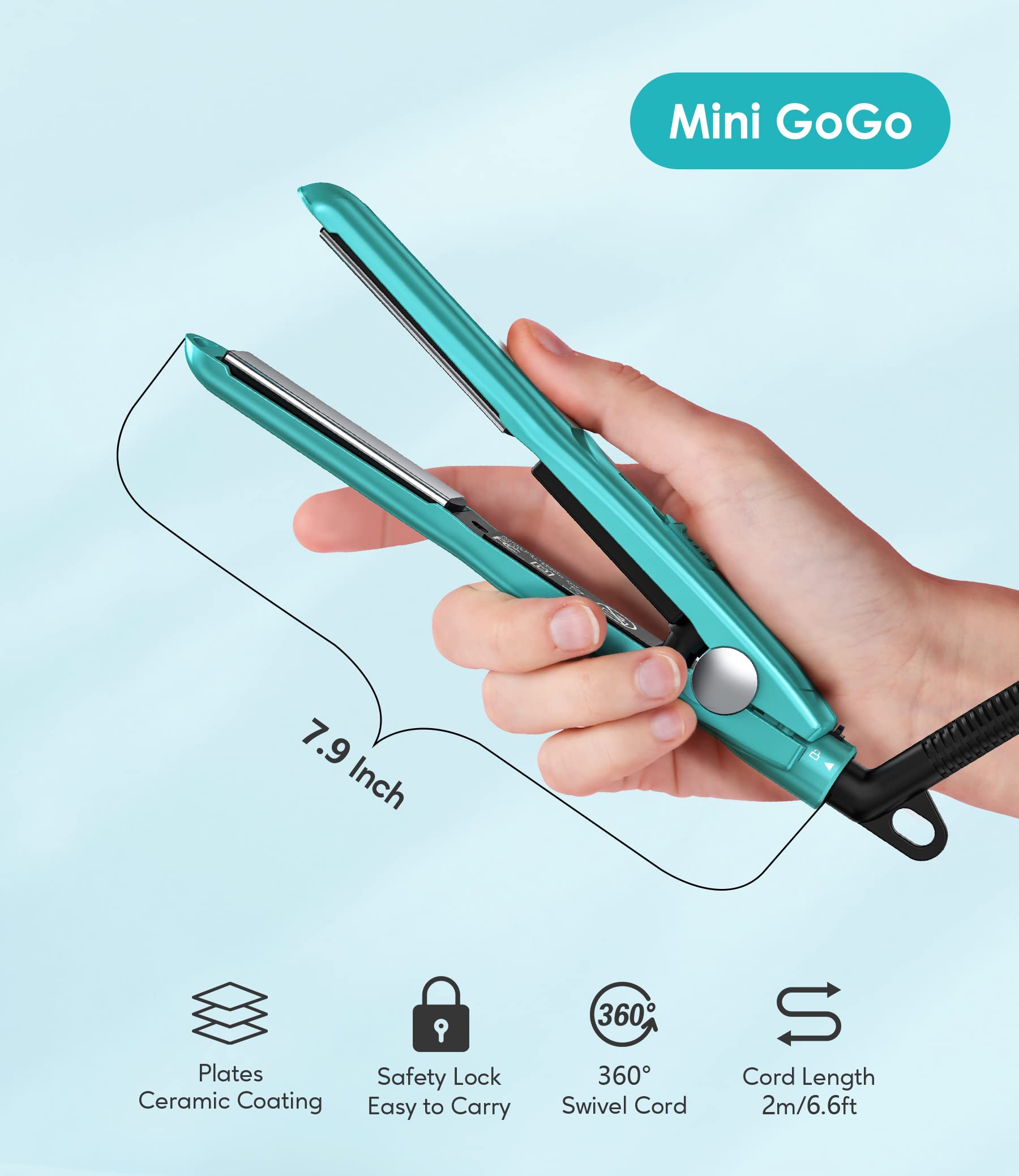 Bed Head Pixie On Point Tourmaline Ceramic Straightener Gen