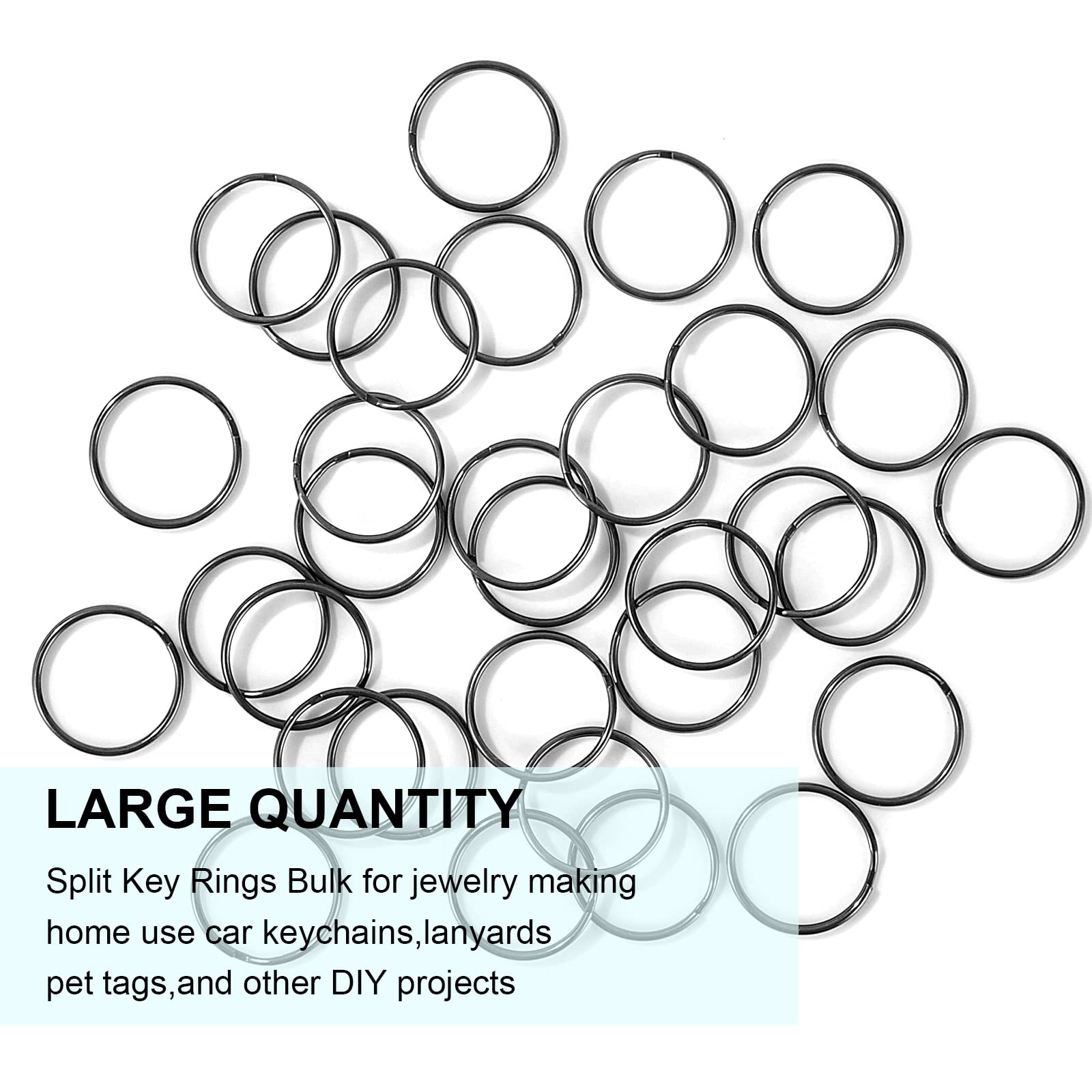 Snapklik.com : 200PCS Key Rings, Split Bulk Keyrings For Keychain And ...