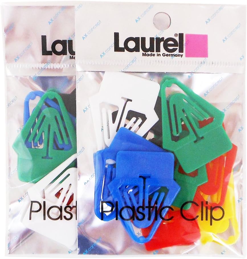 Amazon.com : Laurel A-LC09 x 2P Plastic Tab Clips, Set of 10, 2 Bags ...