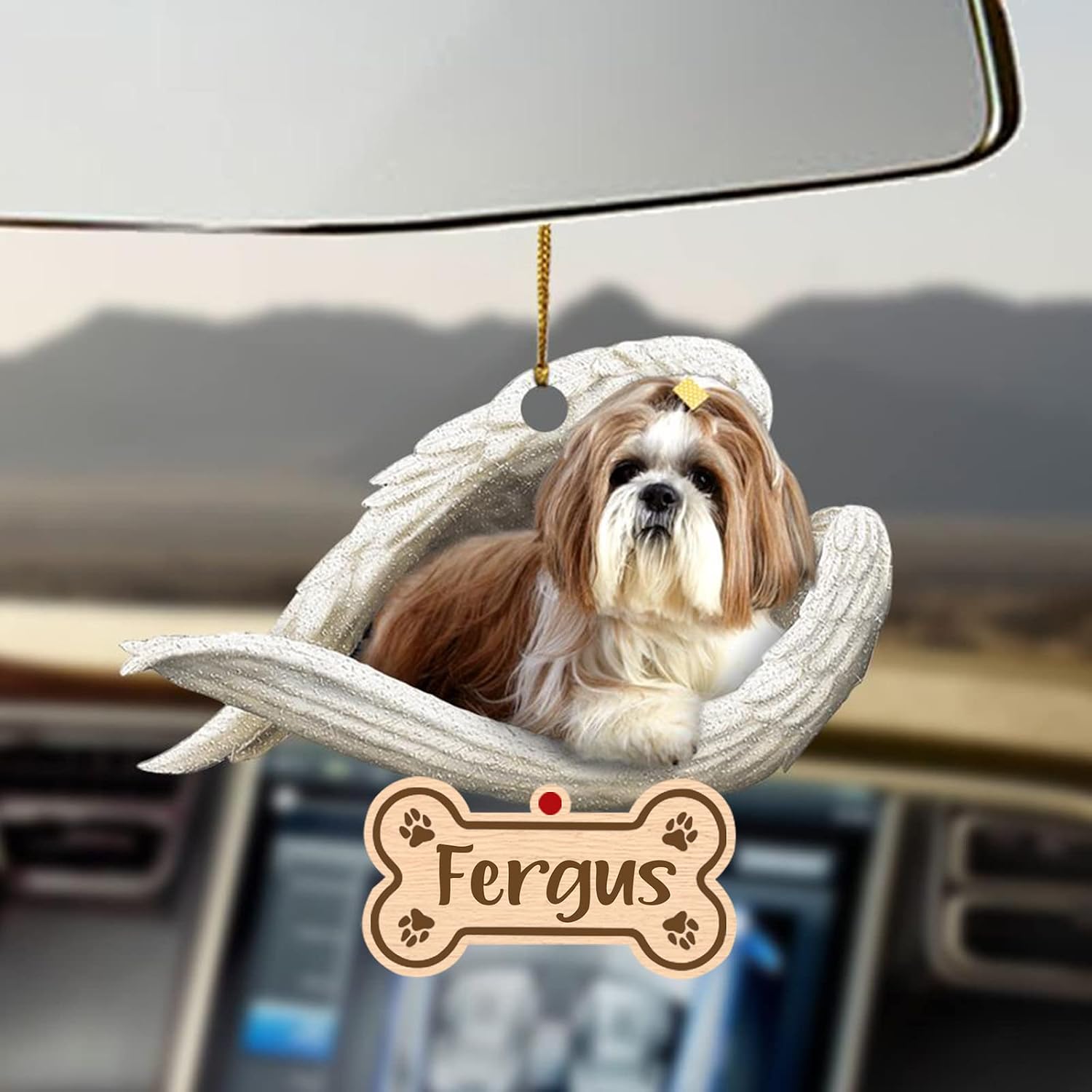 Amazon.com: Shih Tzu Sleeping Angel - Acrylic 2D Personalized Dog ...