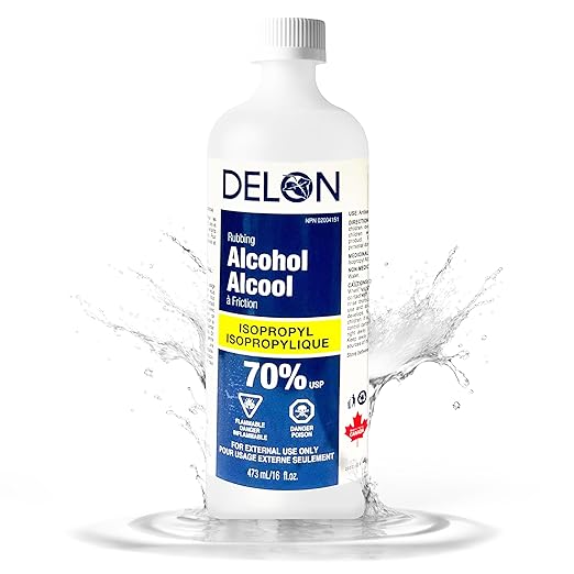 Delon+ Rubbing Alcohol 70% U.S.P. Sterilization Solution Made in Canada ...