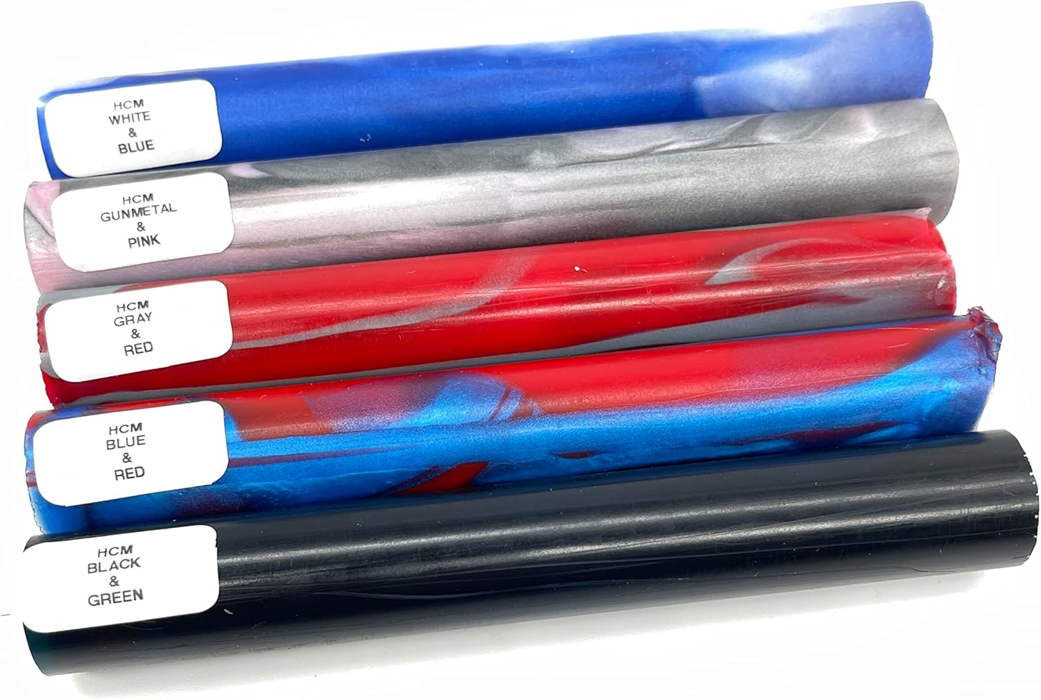 Amazon.com: Pen Kit Mall - 2 Color Acrylic Round Pen Blanks - 3/4 x 3/4 ...