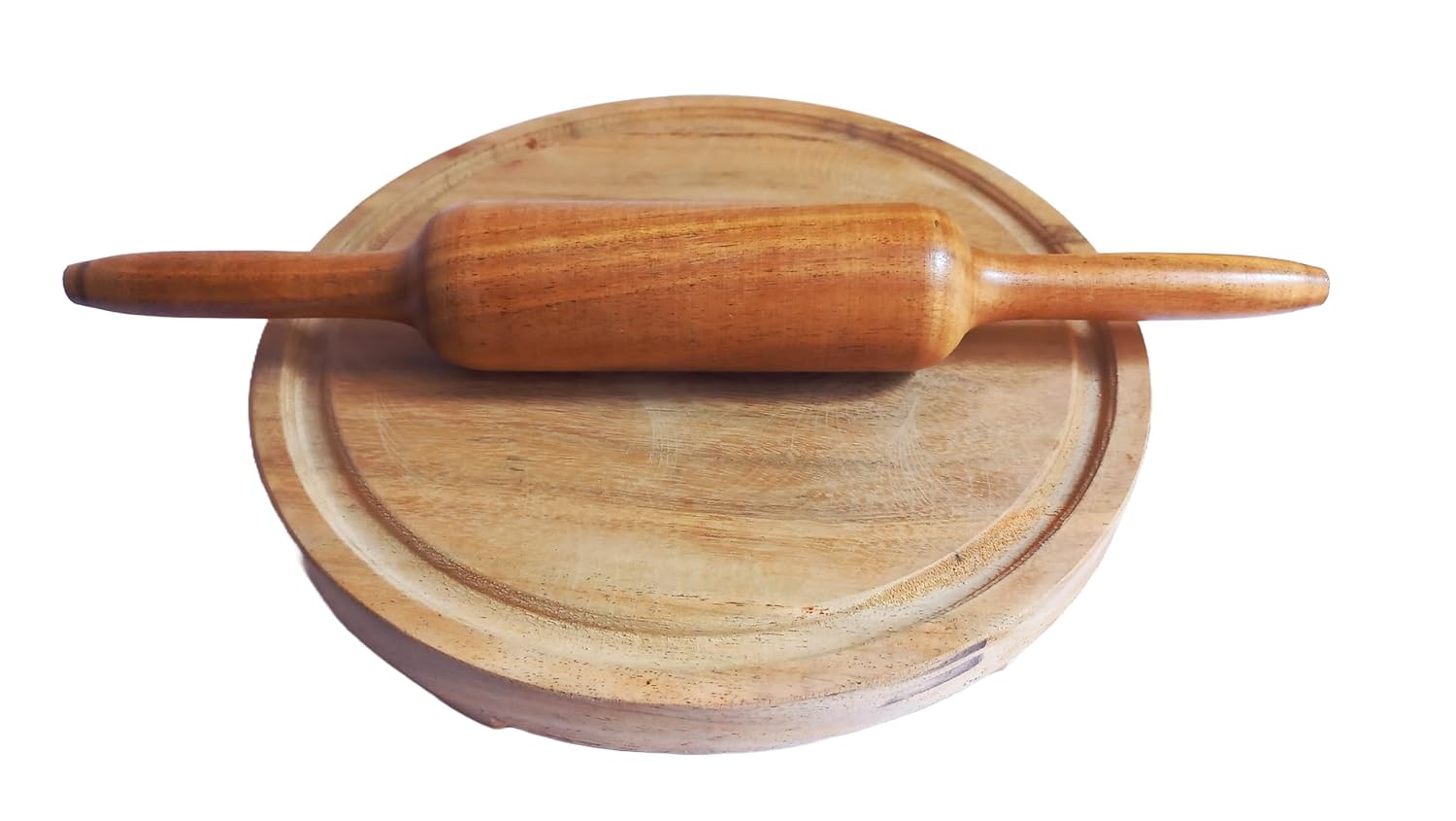 Buy Wooden Chakla or Rolling Board | Carved from Single Block of Wood ...