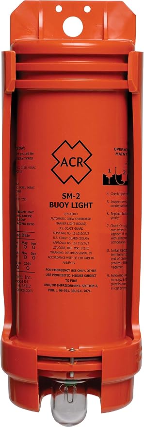 Amazon.com : ACR 3940.1 SM-2 Automatic Crew-Overboard Marker Light with ...