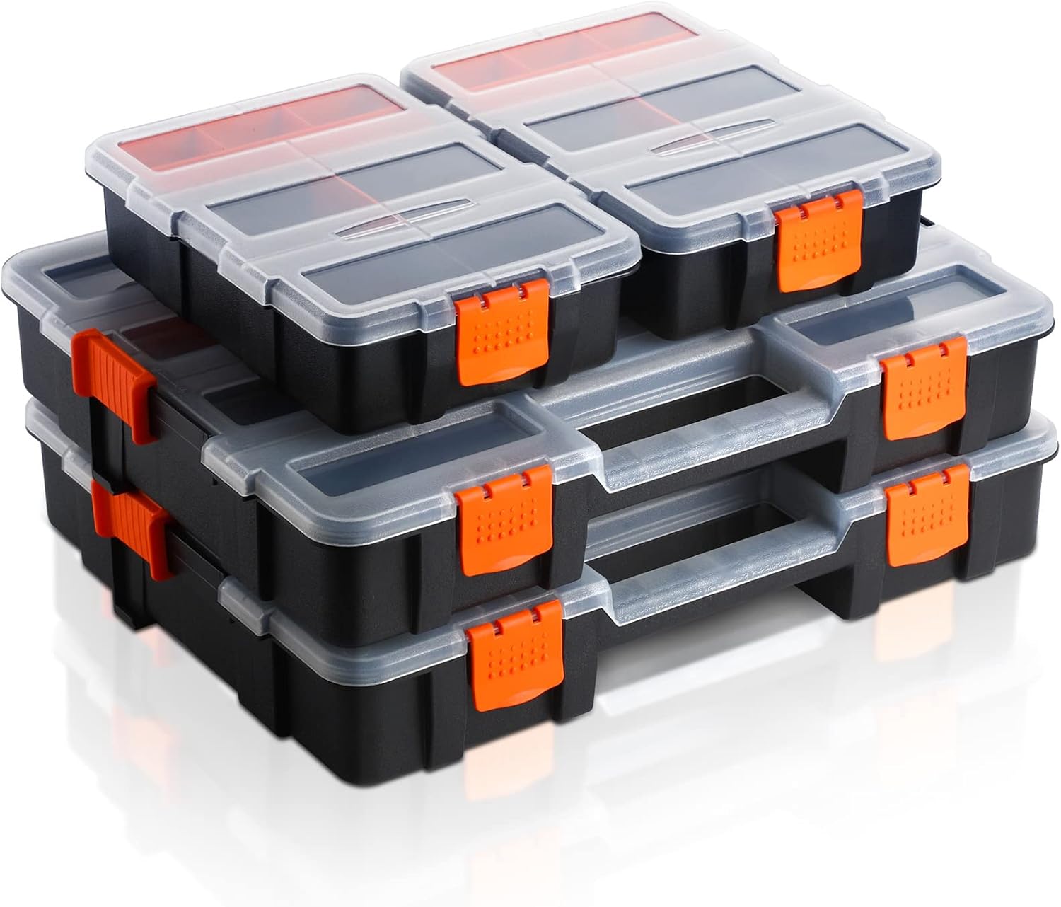 Timgle 4 Pcs Toolbox Hardware Parts Organizers Portable Tools Organizer ...