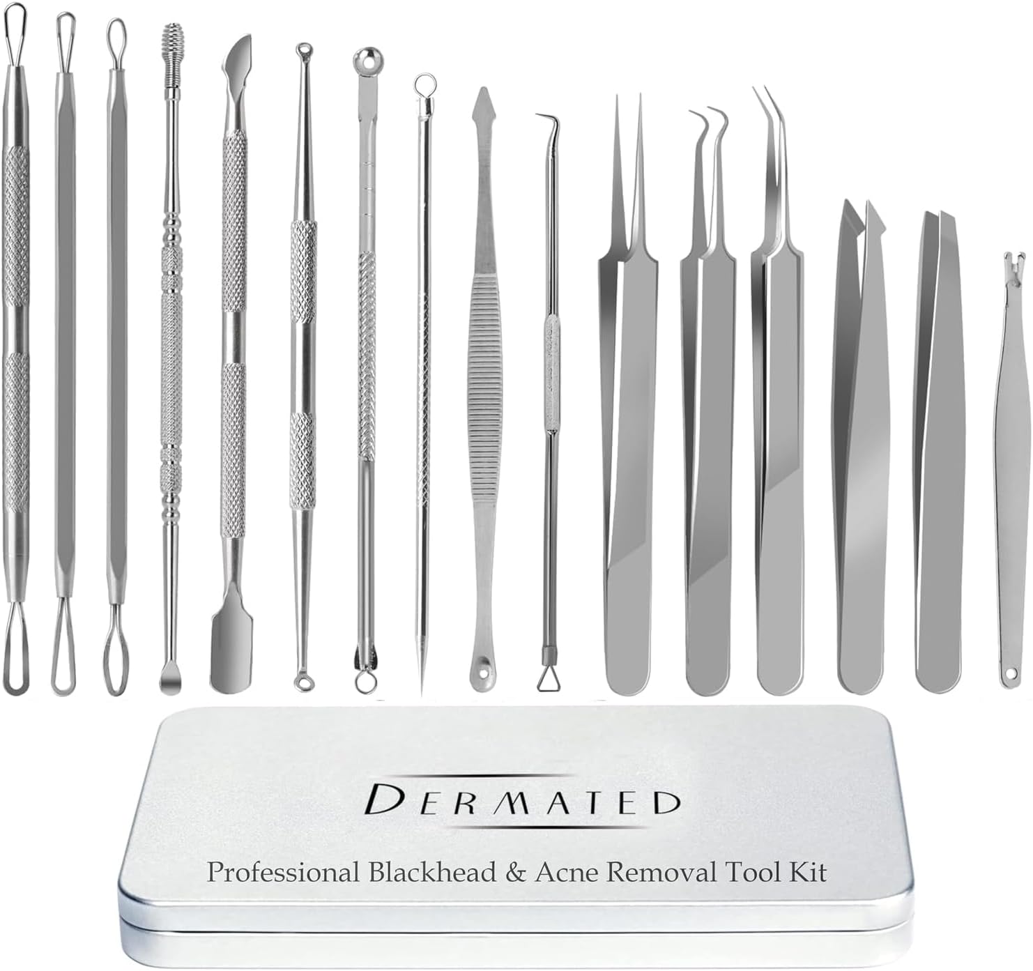 Amazon.com: Face Care Stainless Steel Skin Remover Kit Blackhead ...
