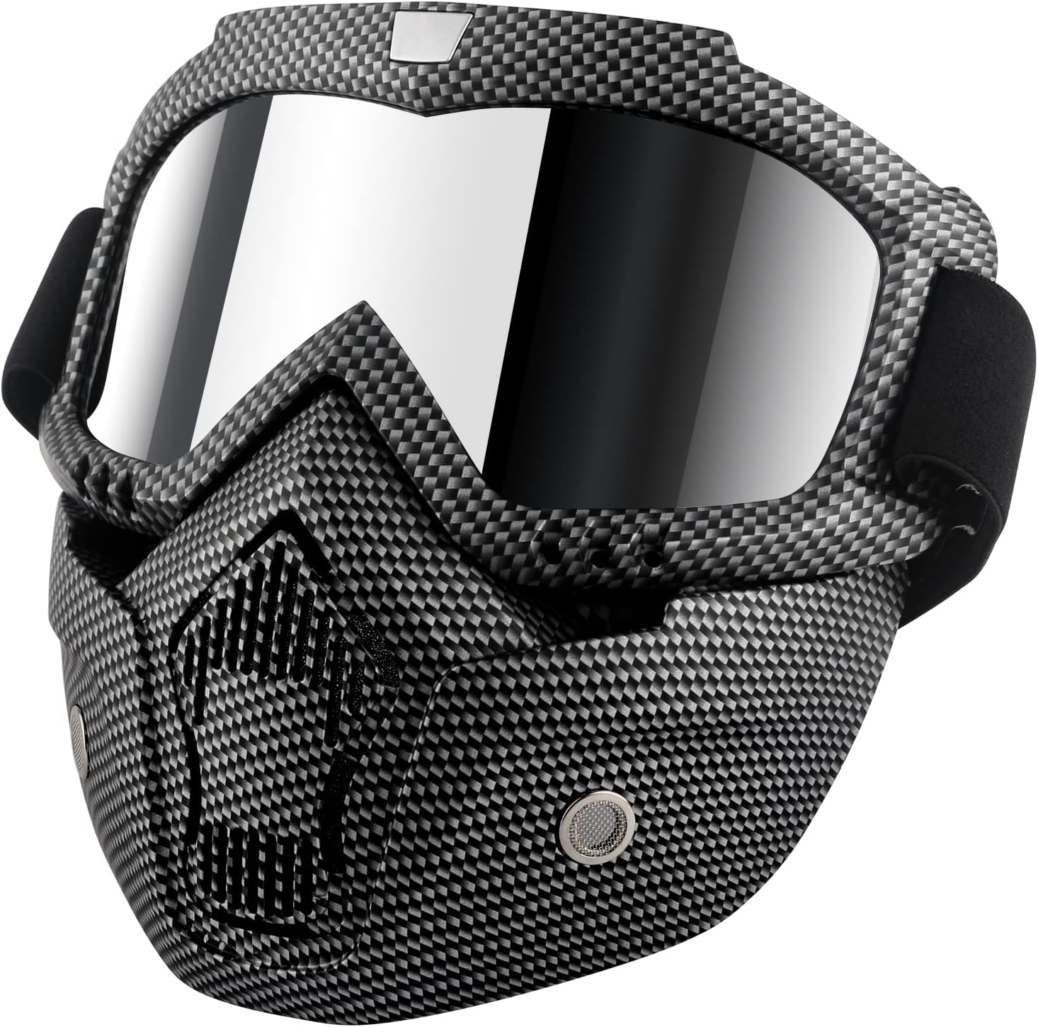 Amazon.com: Motorcycle Helmet Riding Goggles Glasses with Removable ...