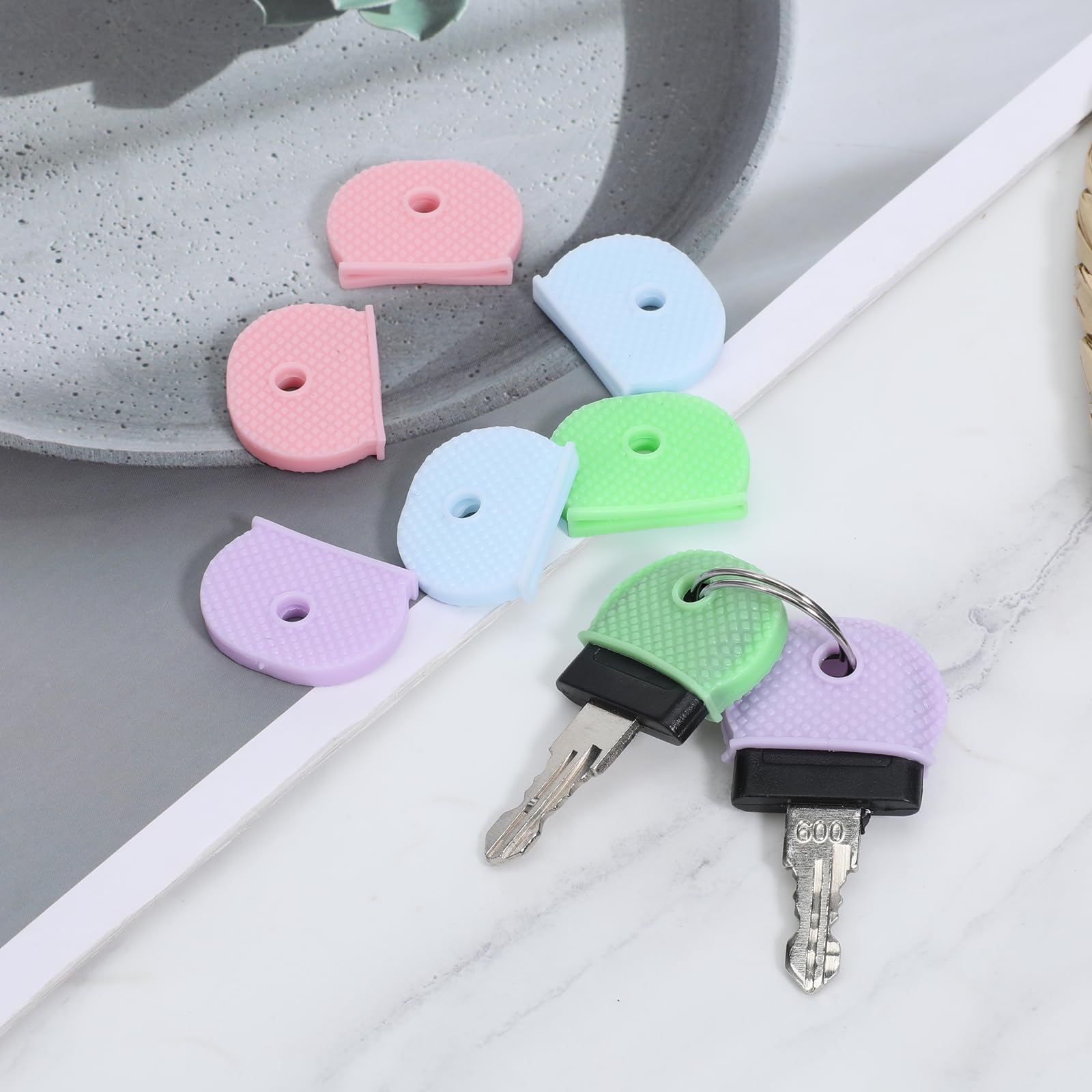 Snapklik.com : Grevosea 8 Pieces Key Covers Caps, Silicone Key ...