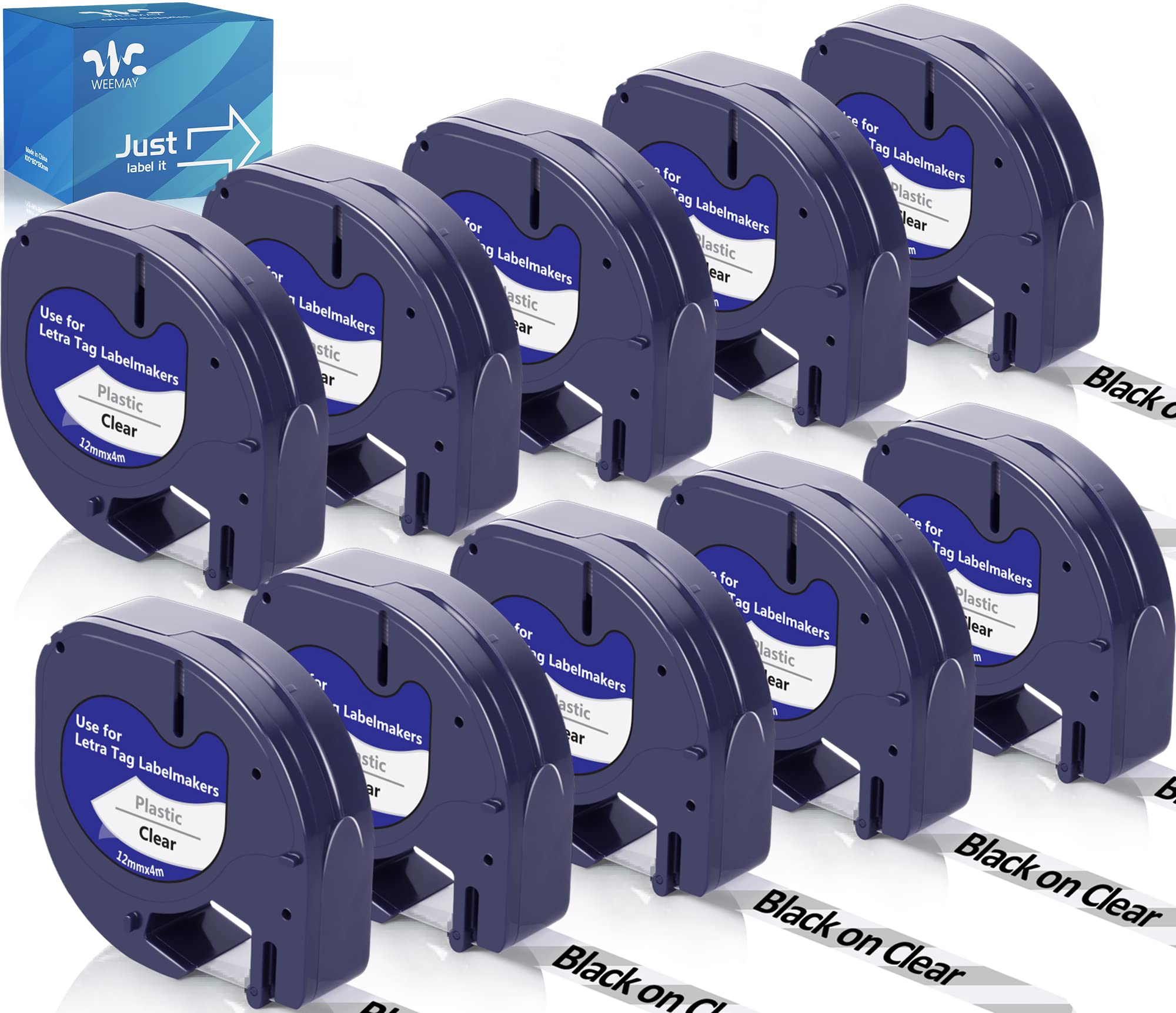 Amazon.com: Weemay 10 Pack 16952 Clear Plastic Labels Compatible with ...