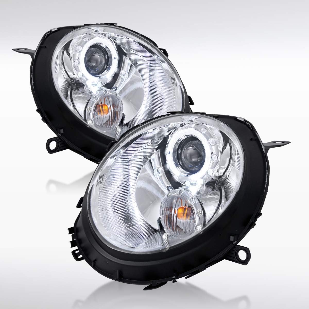 Amazon.com: Gold Shrine For Mini Cooper Clubman Headlights Lamps Set ...