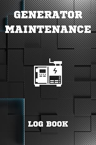 Generator Maintenance Log Book: Generator Repair Tracker | Generator ...