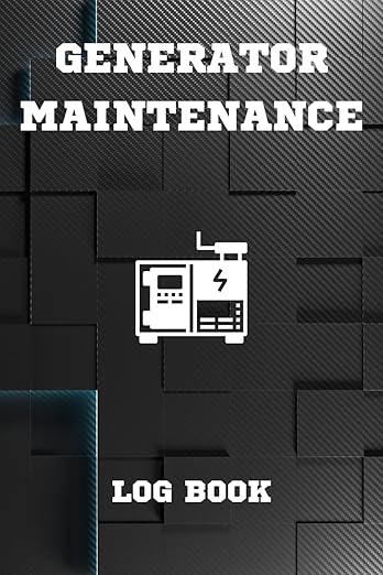 Generator Maintenance Log Book: Generator Repair Tracker | Generator ...