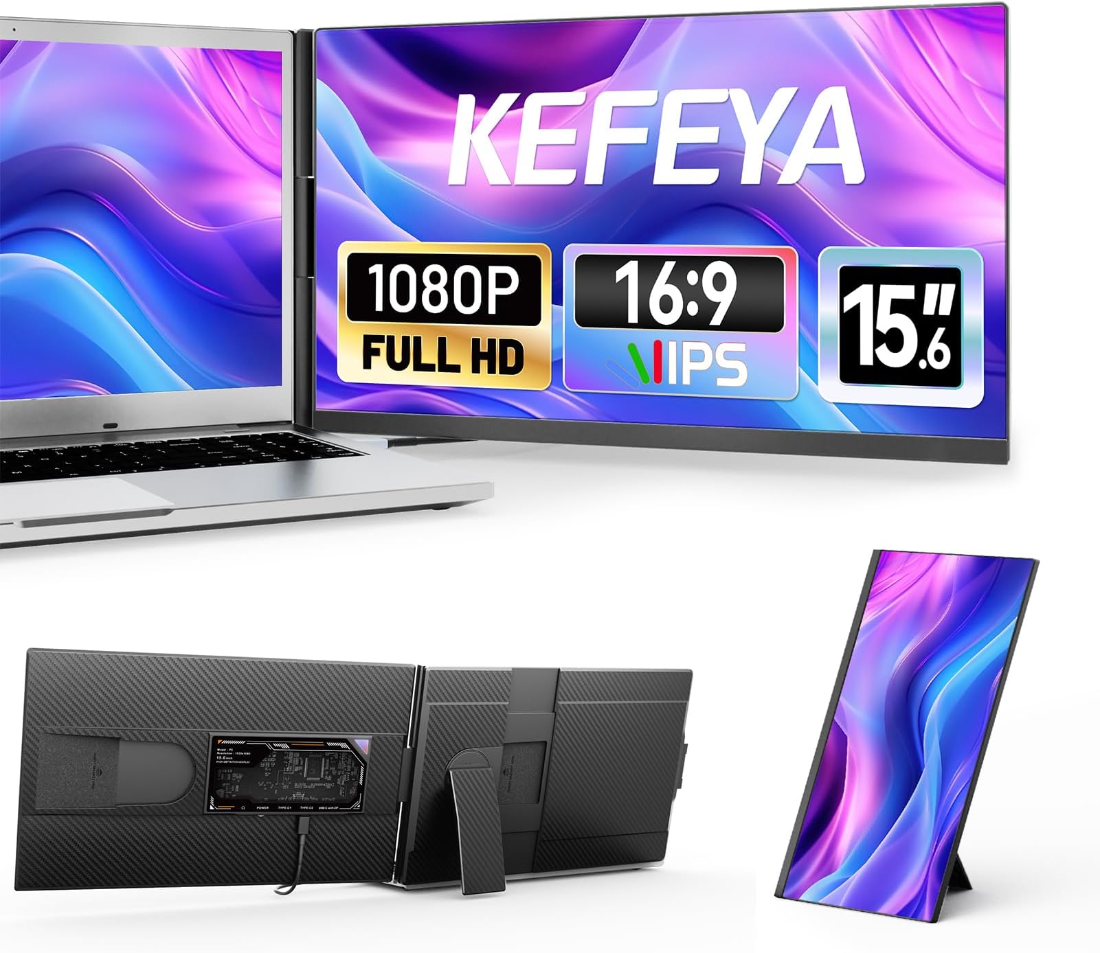 Amazon.com: 15.6" Laptop Screen Extender - 1080P FHD Portable Monitor ...