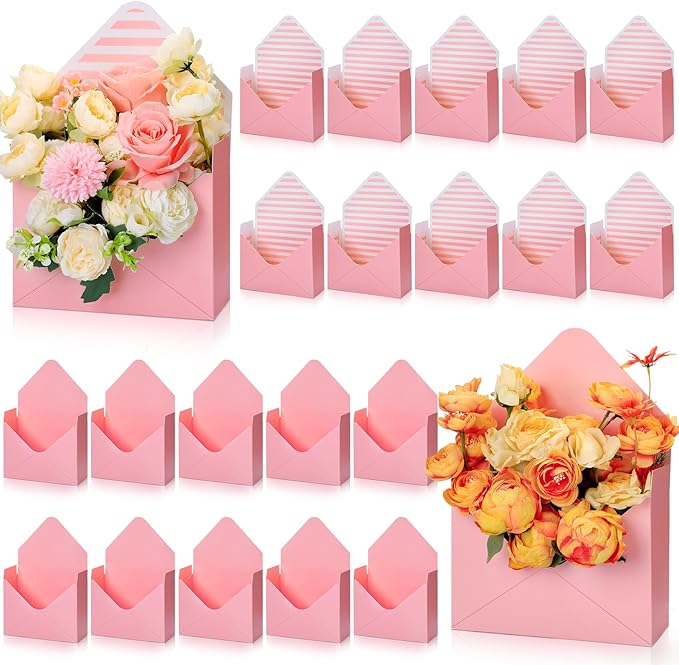 Amazon.com: Outus 20 Pcs Mother's Day Floral Envelope Boxes Empty Paper ...