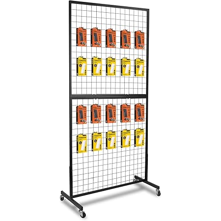 Amazon.com: Grid Wall Panels with T-Base Stand - 5' x 2' - Sturdy Metal ...