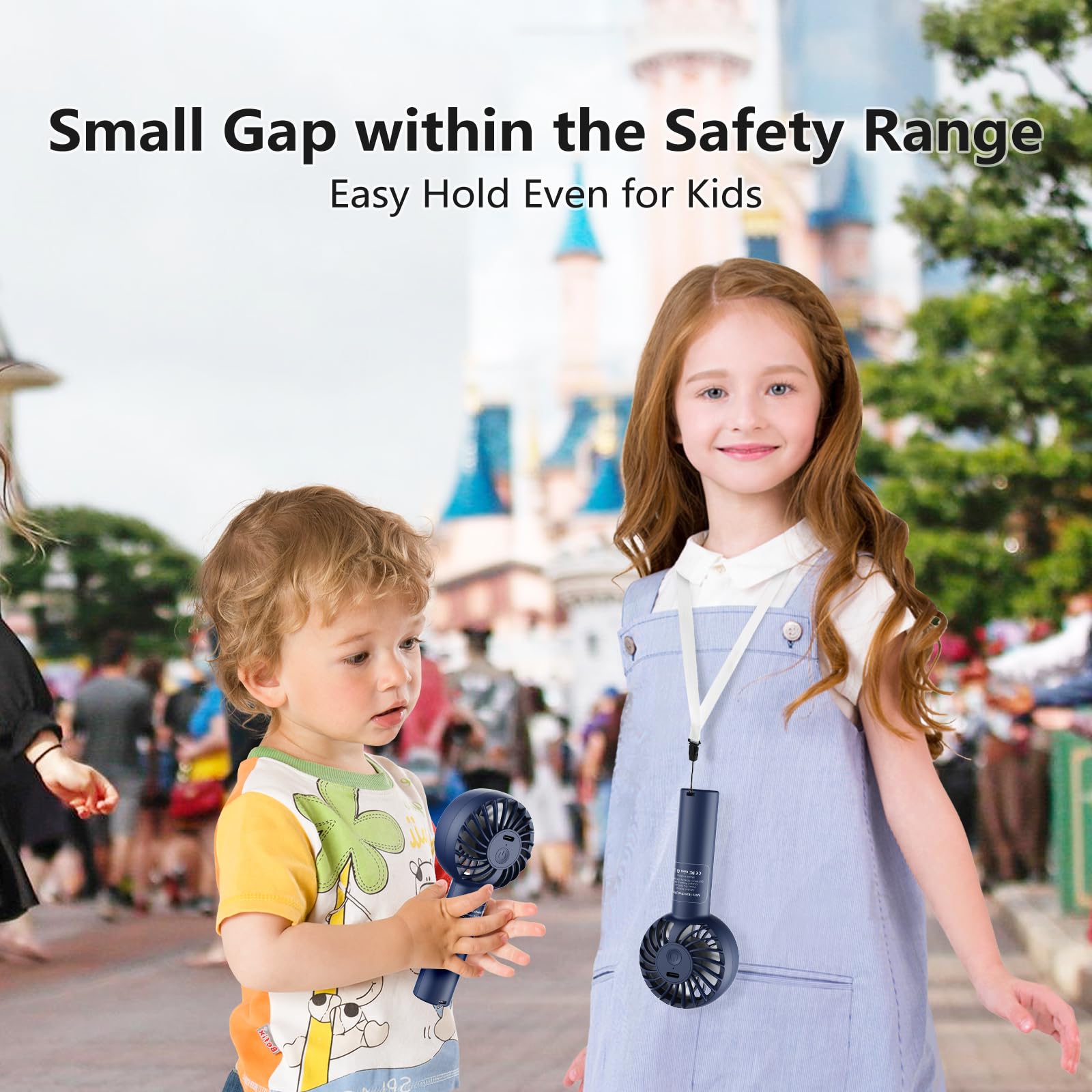 Snapklik.com : Portable Handheld Fan, 2000mAh Battery Operated Personal ...