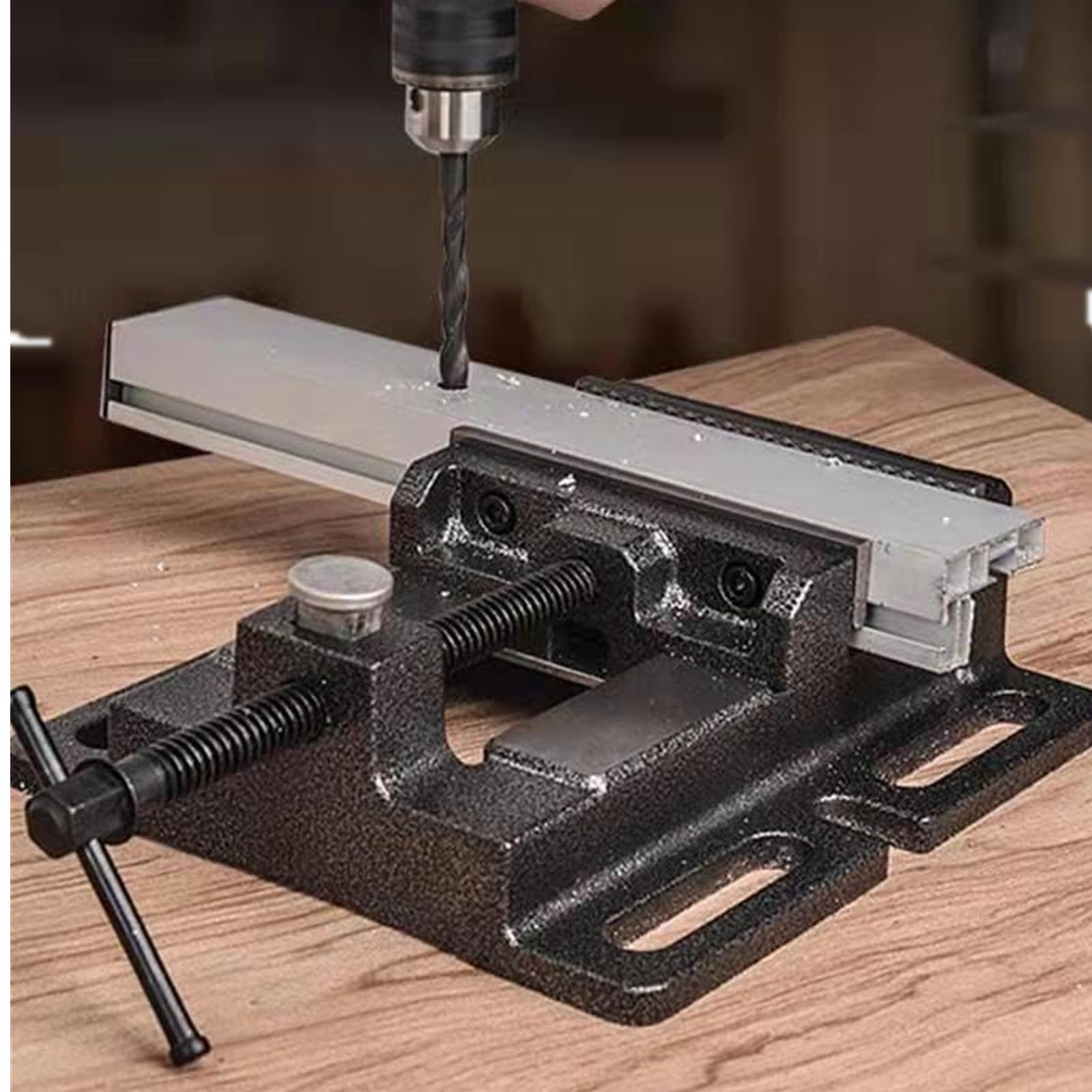 Snapklik.com : Bench Vise, Drill Press Vise 4 Inch Heavy Duty, Quick ...