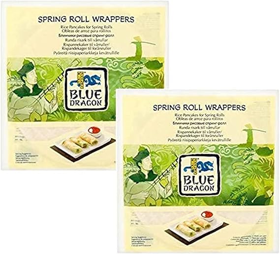 Blue Dragon Spring Roll Wrappers (134g)- Pack of 2 : Amazon.ae: Grocery