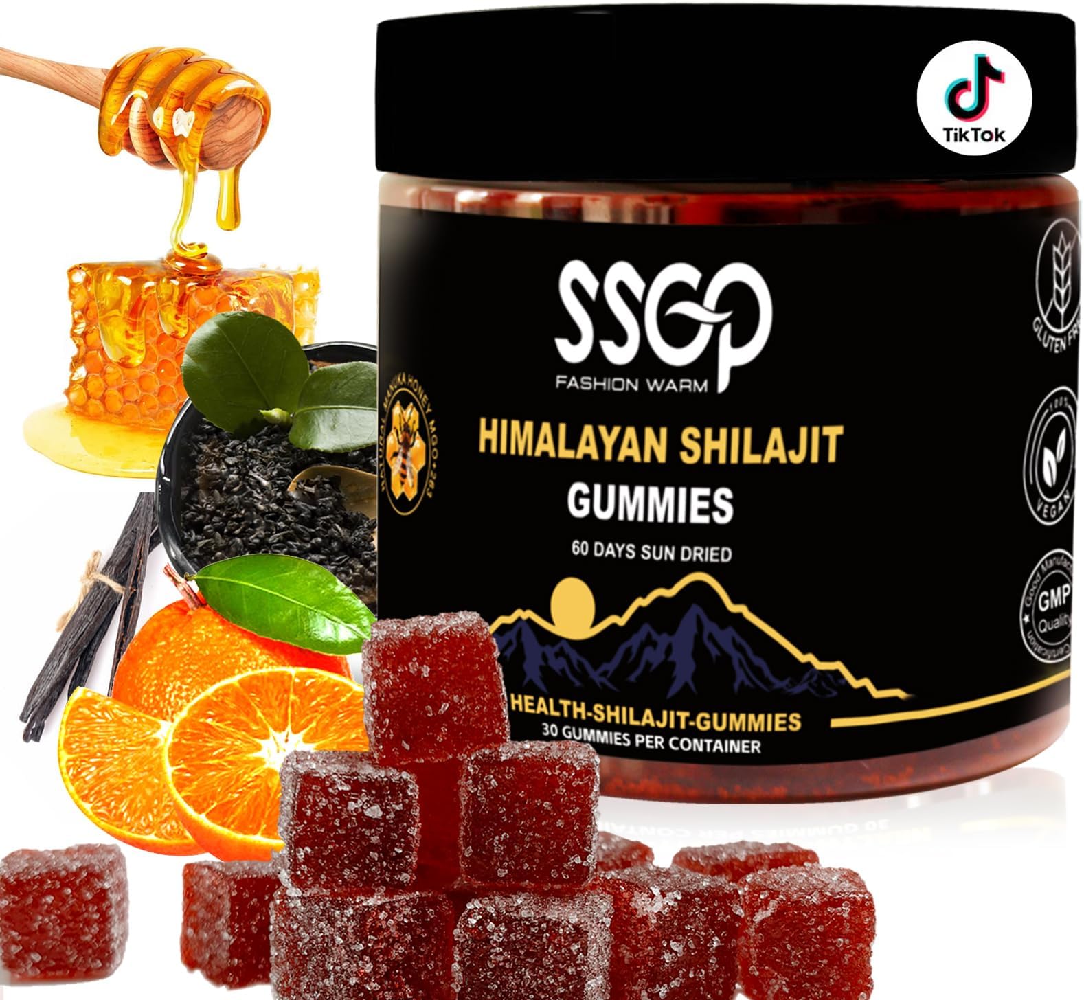 Amazon.com: SSGP Himalayan Shilajit Gummies, Fulvic Acid and Trace ...