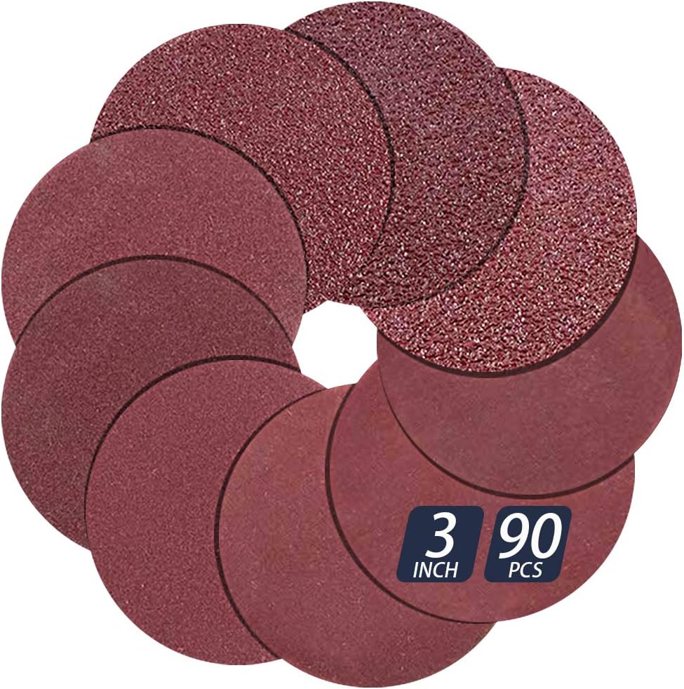 Hyde 09977 Radial Sander and Hyde Round Abrasive Sanding Disc, 9" 120 ...