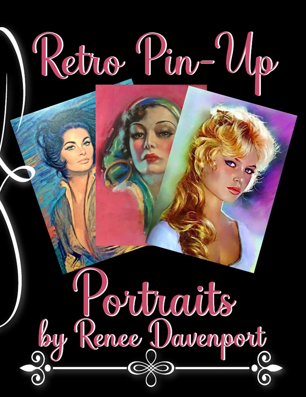 Amazon.com: Retro Pin-Up Portraits: Grayscale Adult Coloring Book ...
