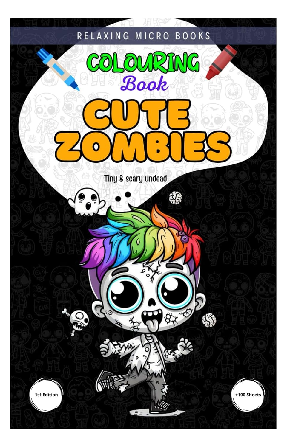 Amazon.com: "Cute Zombies Coloring Book for Adults" +100 Tiny and ...